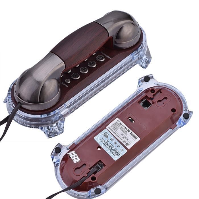 CEN Téléphones Téléphone fixe filaire rétro, téléphone portable au mur, bureau, téléphone ...