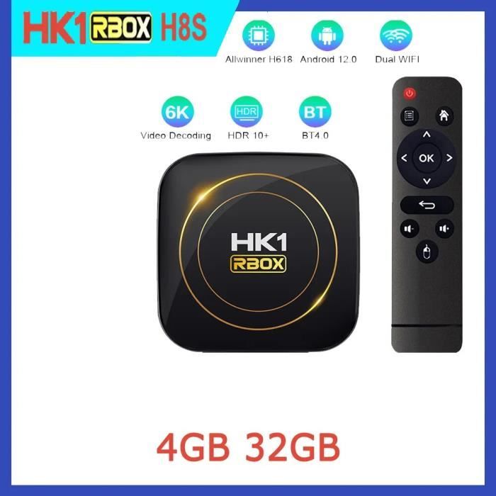 Smart TV Box - RNCYN - HK1 RBOX H8S - Android 12.0 - 6K - 2GB RAM ...