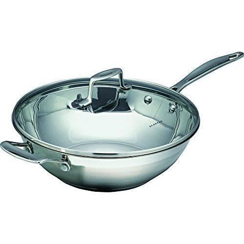 SCANPAN Impact Wok avec couvercle 32 cm - SP71303200 - Cdiscount Maison