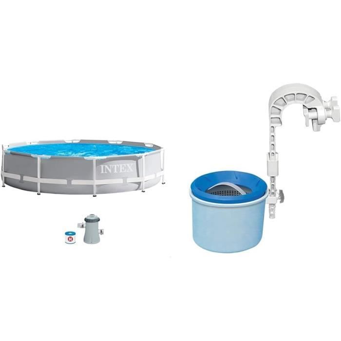 INTEX kit piscine Prism Frame ronde tubulaire 3m05 x 76cm skimmer de ...