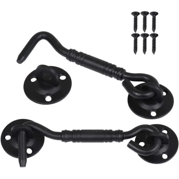 Loquet De Porte Verrou Coulissant, 2 Crochets De Porte De Cabine ...