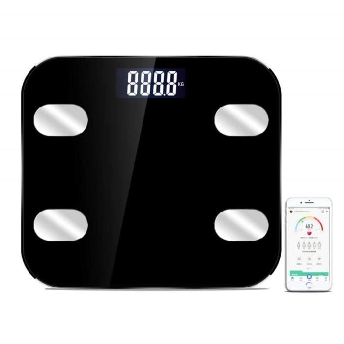 Pèse-Personne Bluetooth Body Scale, Smart Digital Salle De Bain Balance ...