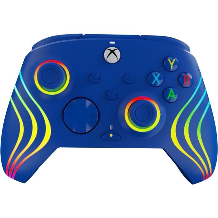 Xbox Afterglow Wave Wired Controller Blue[Y316] - Cdiscount Informatique