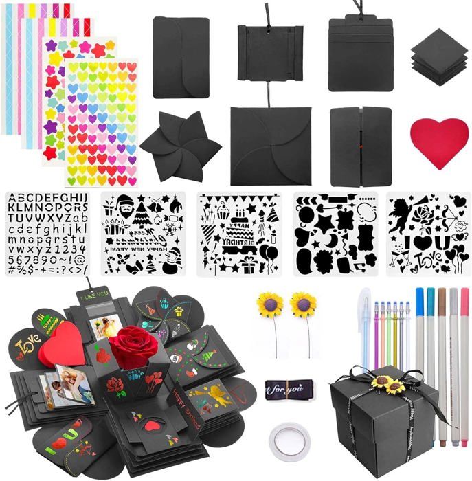 Boîte Surprise, Boite Cadeau Anniversaire Explosion Box Diy Photo ...