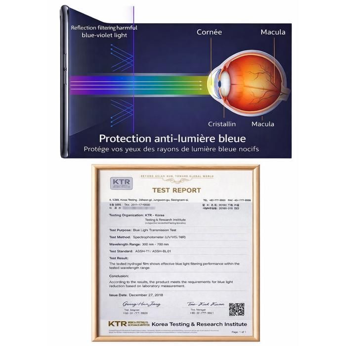 Protection écran tablette acer b3-a30 a6003 anti lumière bleue confort ...