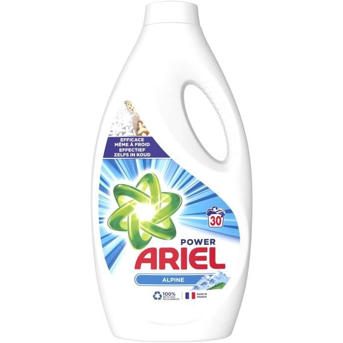 ARIEL Lessive liquide Alpine - 30 lavages - Cdiscount Electroménager