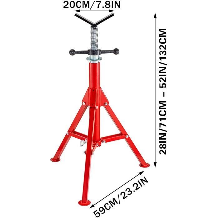 Support chandelle à tuyaux 4500 lbs Support de tuyau avec tête en V ...