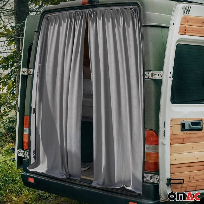 Rideaux de Porte Hayon - OMAC - VW T7 Multivan - Gris - 160x200 cm ...
