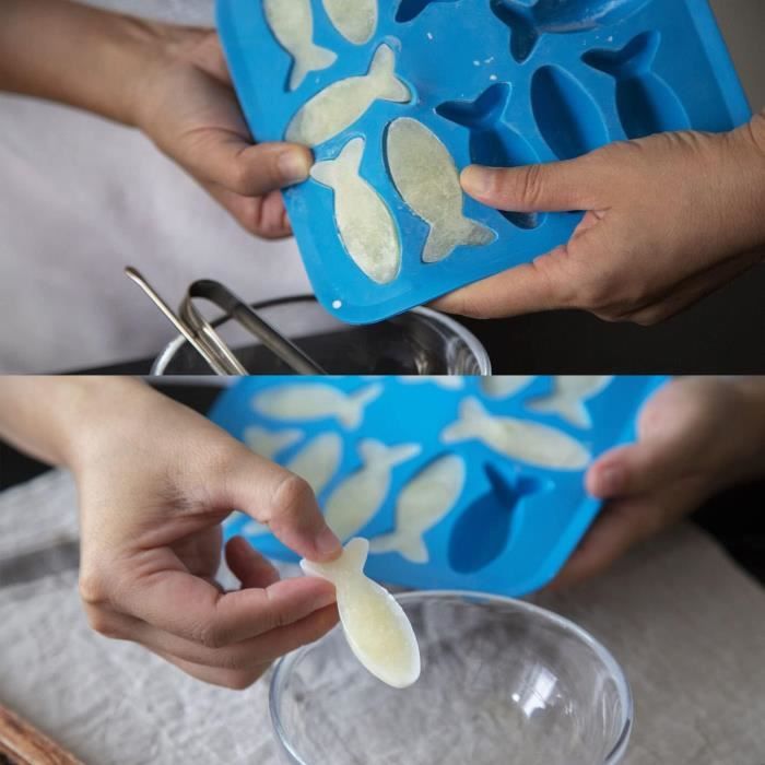 Moule En Silicone Pour Poisson, 8 GrillesMoules En SiliconeMoules En ...