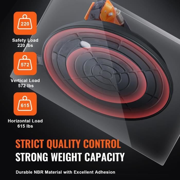 Ventouse De Carrelage 203 Mm Ventouse De Vitre Charge 278 Kg Avec ...