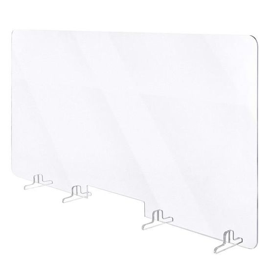 Plexiglass Protection Bureau TransparentPlaque plexiglas avec supports ...