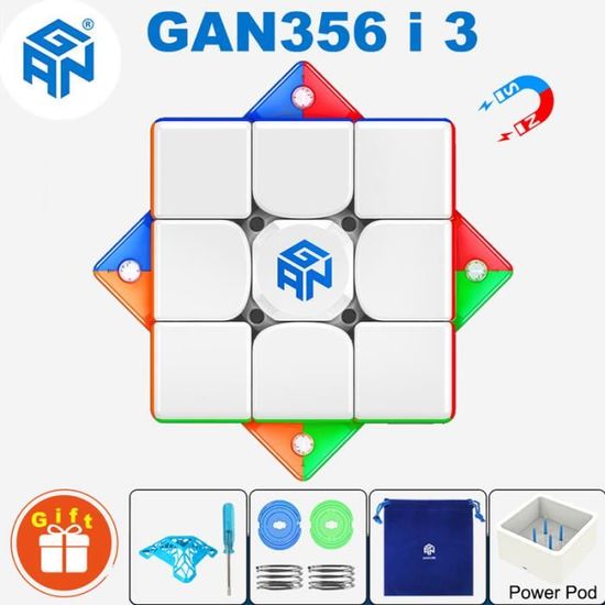GAN i 3 - GAN Cube Magique Intelligent i3 pour Enfant, Jouet Magnétique ...
