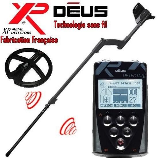 Détecteur de métaux XP DEUS RC1 - Technologie sans fil - Télécommande - Disque DD 22 cm avec ...