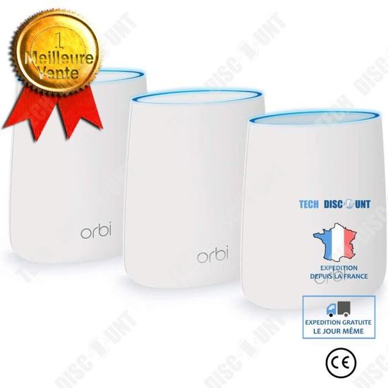 Routeur sans fil - NETGEAR - ORBI RBK23 - MESH - Tri-fréquence - 2200 ...