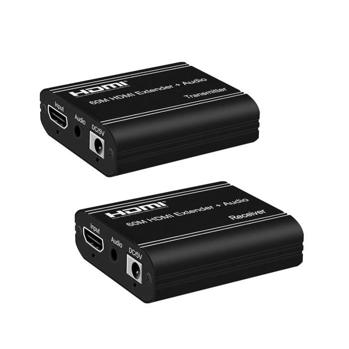 Extendeur Hdmi Extender Hdmi 60M-197Ft Extension Hdmi Plutôt Longue ...