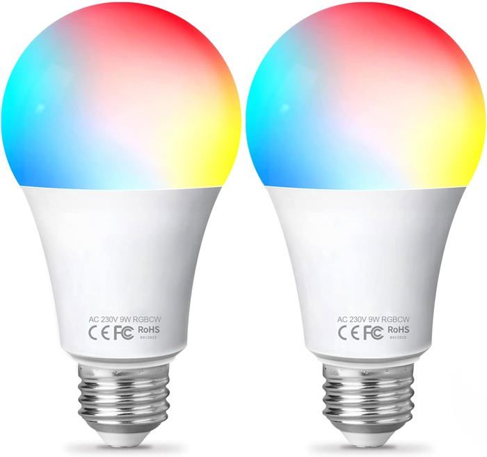 Ampoule Intelligente Wifi Led Smart Bulb E27, 10W Rgbcw Ampoule Connectee Alexa, Compatible Avec ...