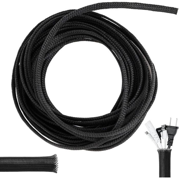 Gaine Protection Câbles 4m (8mm) - Résistant Feu 600°C - Protège Câble ...