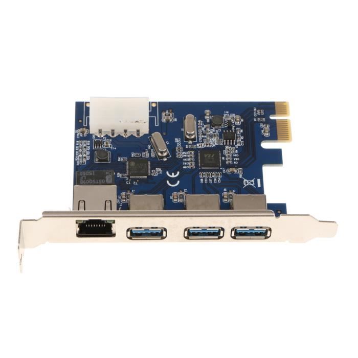Ordinateur De Bureau PCI-E Express Vers 3Ports USB3.0 Et Adaptateur De ...