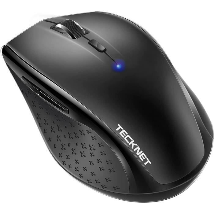 Souris Bluetooth sans Fil, Wireless Mouse, 6 Niveaux de DPI Ajustables ...