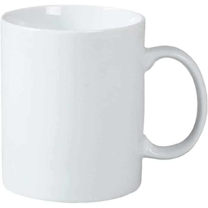 Tasses Blanches En Céramique Tasses De Sublimation Tasses À Café Vierges Tasse À Poignée En ...