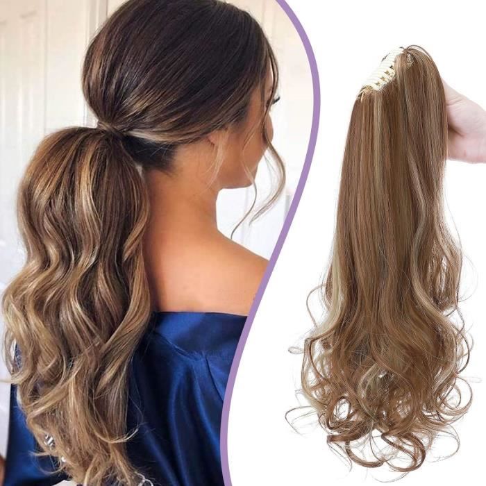 18" Postiche Queue De Cheval Avec Pince Extension Cheveux Faux ...