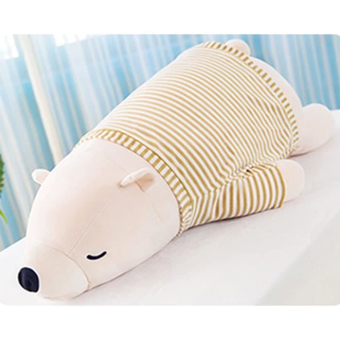 Oreiller De Dessin Animé,Caricature Ours Polaire Peluche Jouet Long ...