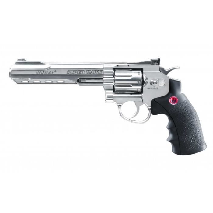 Révolver Ruger Super Hawk Chrome Canon 6'' CO2 - Cdiscount Sport