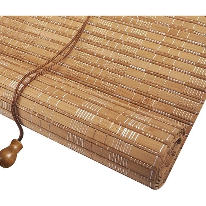 Store enrouleur en bambou, vintage, naturel, respirant, résistant aux ...