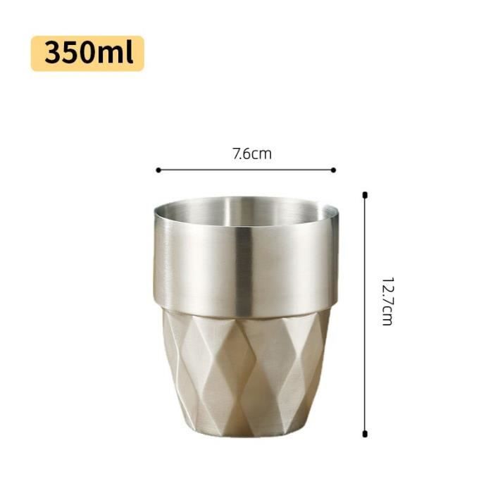 (350ml F/175-550ml)Tasse à Double paroi pour conserver la bière froide, en acier inoxydable 304 ...
