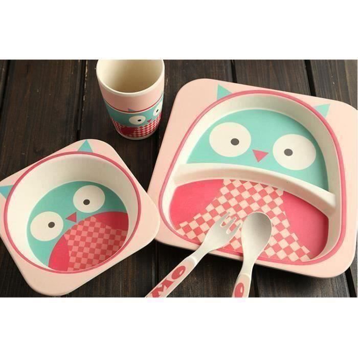 BroSet 5 pices Coffret Vaisselle Hibou enfants Bb JAR18620 - Cdiscount ...