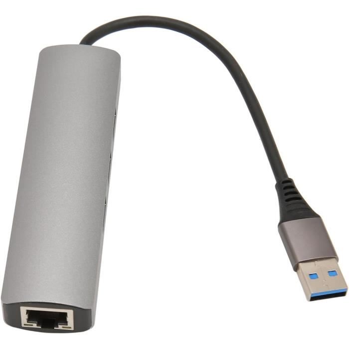 Adaptateur Usb Vers Rj45 Hub Usb Vers Rj45, 3 X Transmission Usb 3.0 1 ...