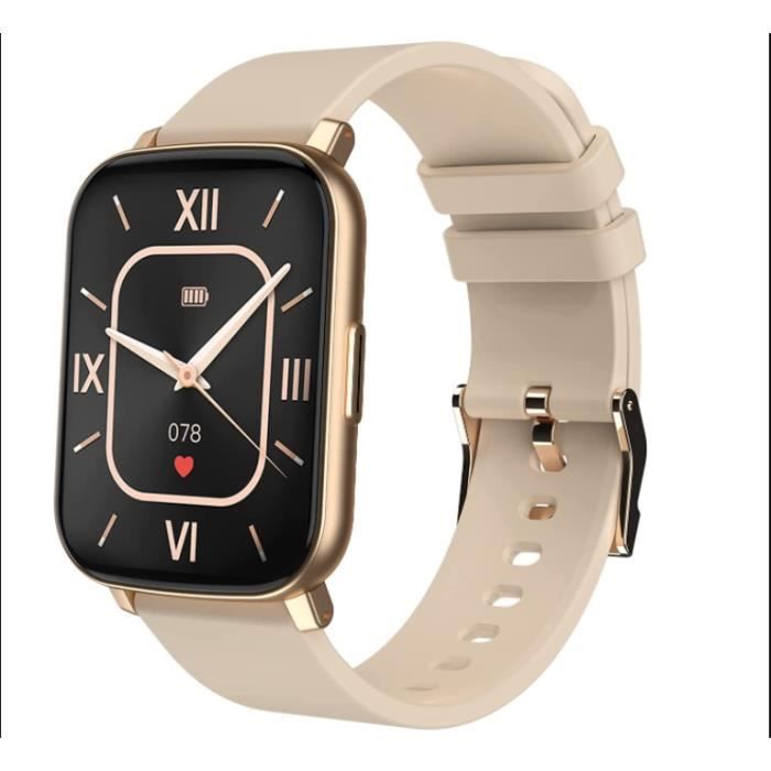 Montre Connectée étanche Chronus avec suivi de la fréquence cardiaque et (or) - Cdiscount Téléphonie