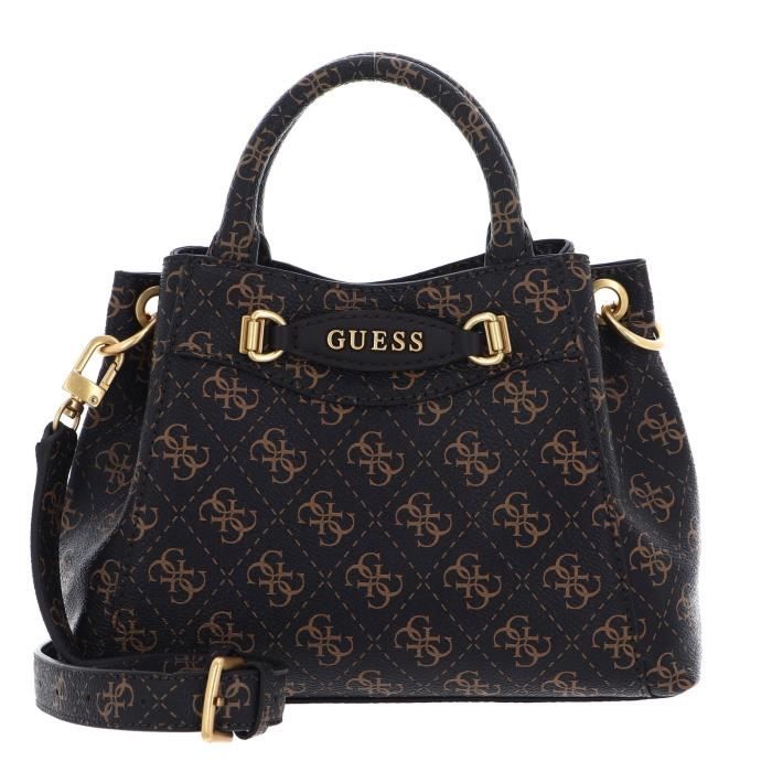 GUESS Emera Logo Mini Satchel Brown Logo [256222] - sac à épaule ...