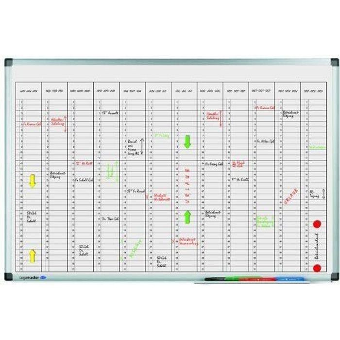 Legamaster 4120 00 Premium Planning annuel 60 x 90 cm Vert - Cdiscount ...