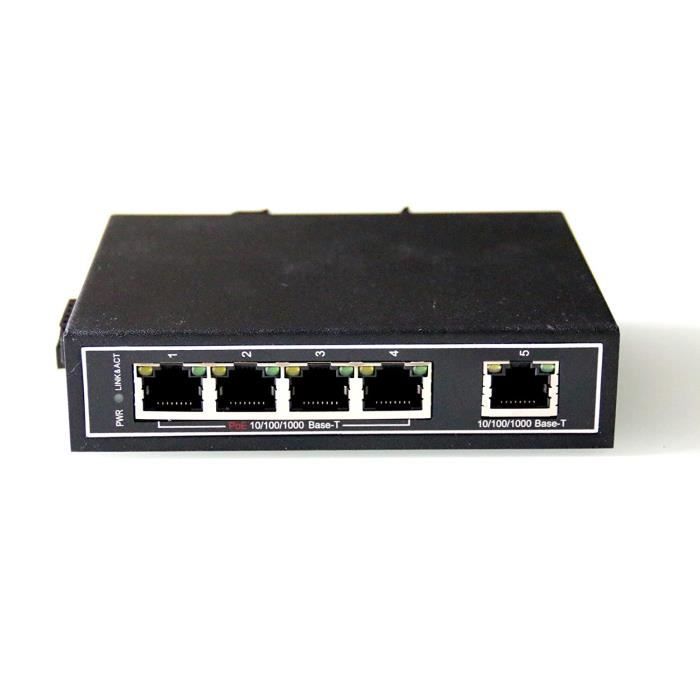 Switche Et Hub Reseau - Limics24 - Wdh-5Gt-Poe 10/100/1000Mbps ...