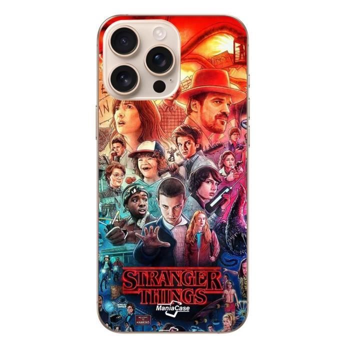 Coque - MANIACASE - Iphone 16 Pro - Motif Stranger Things - Souple ...
