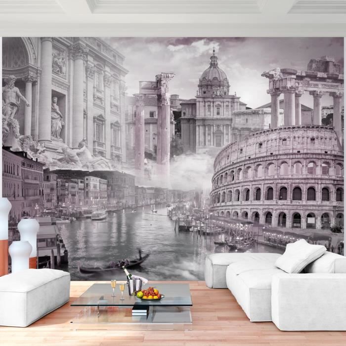Runa art Papier Peint Intissé Tapisserie Italie Rome Venise 352x250 cm ...