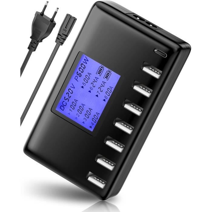 Chargeur Multi Usb C, 8 En 1 Station De Charge 60W Chargeur Rapide ...