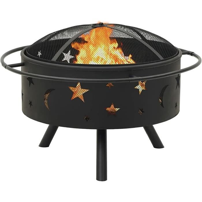 Tidyard Foyer avec Tisonnier, Fire Pit, Brasero Exterieur Brasero de ...