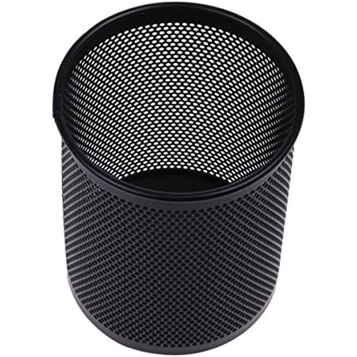 Noir Pot de Crayon Métal Mesh Métallique Porte-Stylo Conteneur à Stylet ...