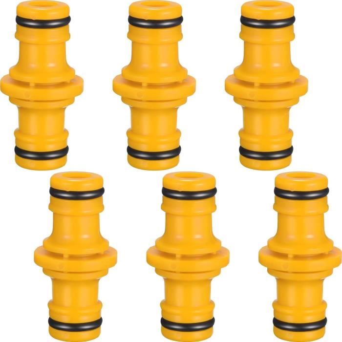 6 Pièces Double Connecteur De Tuyaux Mâles Raccords De Tuyaux Pour ...