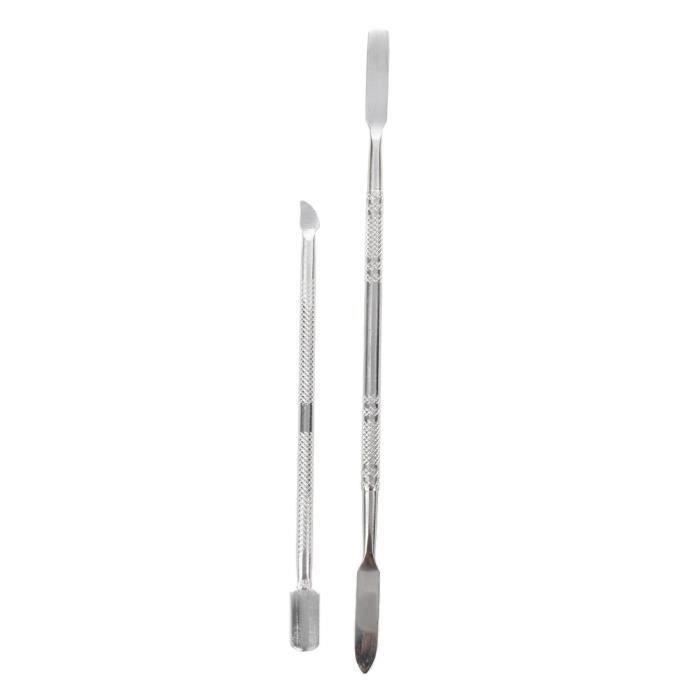 Pousse Repousse Cuticule Pusher A Ongle - YWEI - 2 pcs - Argent ...