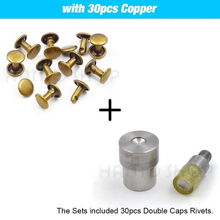 RIVET,With Copper Rivet-15x10mm--Installation de Rivets à Double ...
