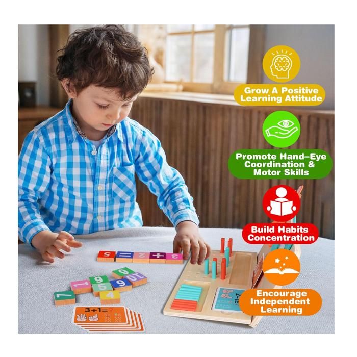 Jouets Mathématiques, Jeux pour Enfants Apprendre a Compter Jouet Ajout ...