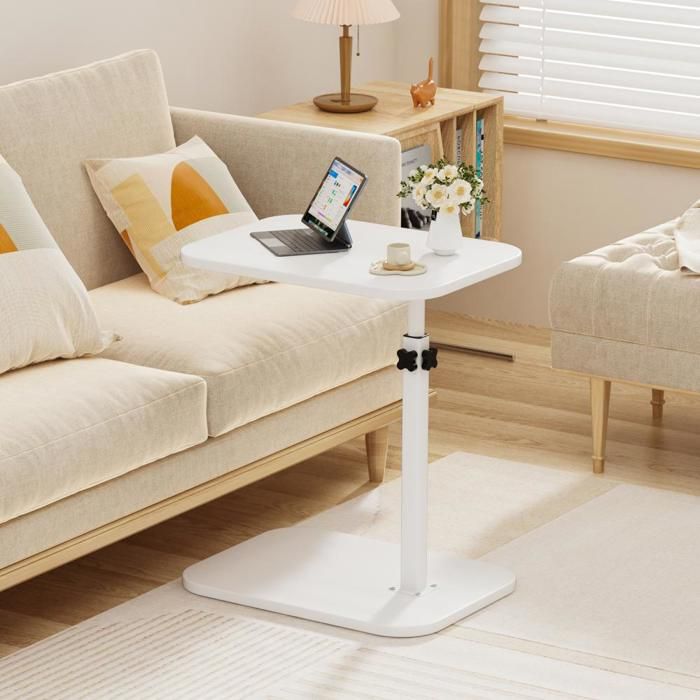 Table d’Appoint Table Basse 360° Pivotante Bouts de Canapé de Salon ...