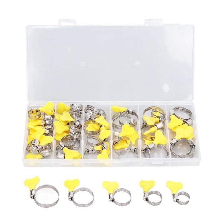 Collier de serrage à clé - EJ.LIFE - Acier inoxydable - 44 pièces ...
