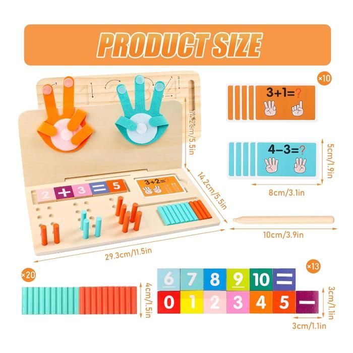 Jouets Mathématiques, Jeux pour Enfants Apprendre a Compter Jouet Ajout ...