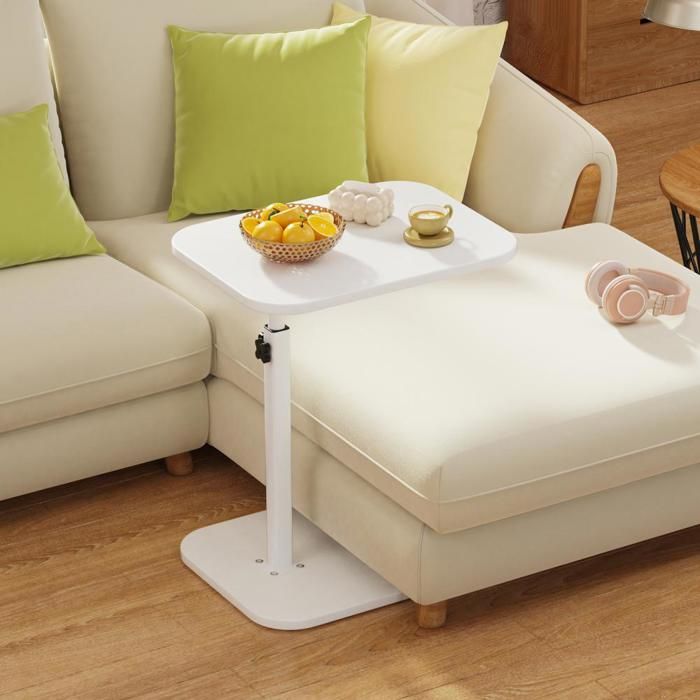 Table d’Appoint Table Basse 360° Pivotante Bouts de Canapé de Salon ...