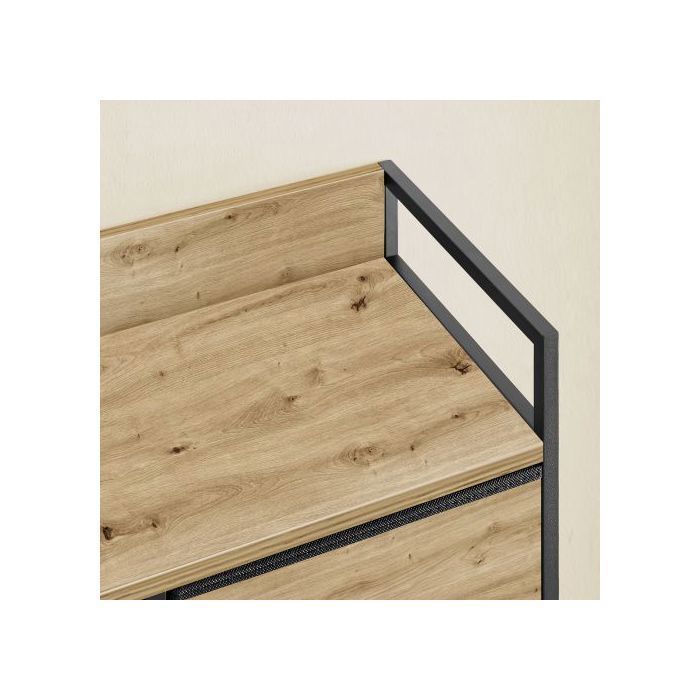 Commode Moderne Chêne Artisan 98x28.5x85cm - Cdiscount Maison
