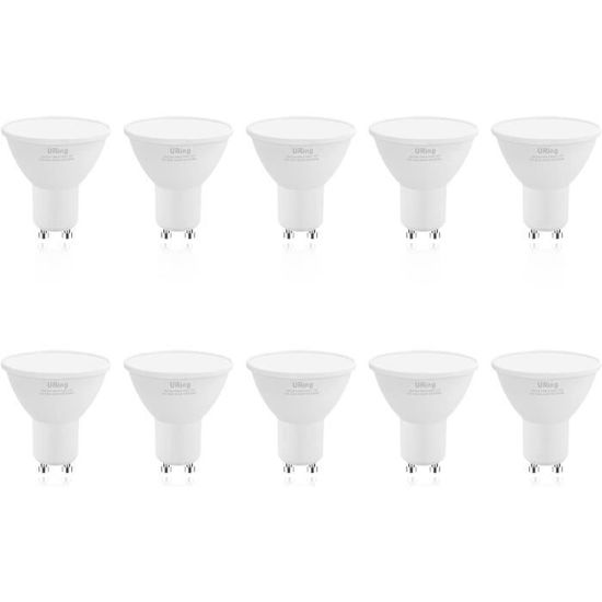 Ampoule Led Gu10 4 8w Équivalent 50w 2700k Blanc Chaud Gu10 Led Spot